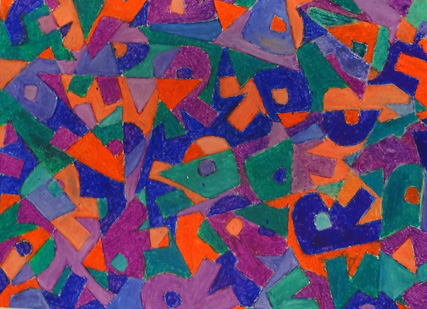 Oil Pastel Letters and Shapes – Artful Squid