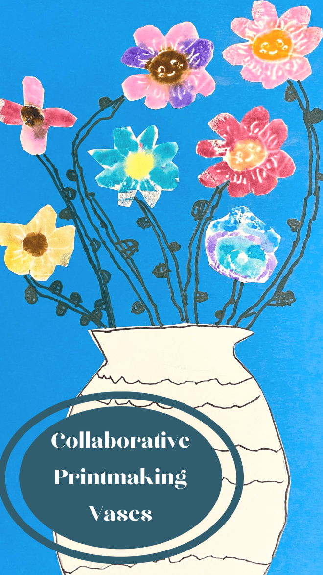 Collaborative Printmaking Vases – Artful Squid